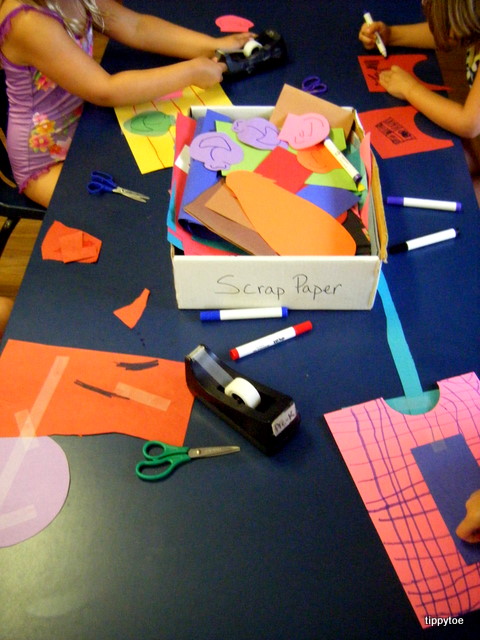 Tippytoe Crafts: Scrap-Paper Monsters
