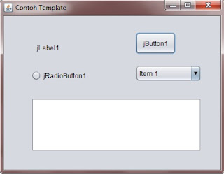 Mengubah Template Java Swing GUI - Smile :)