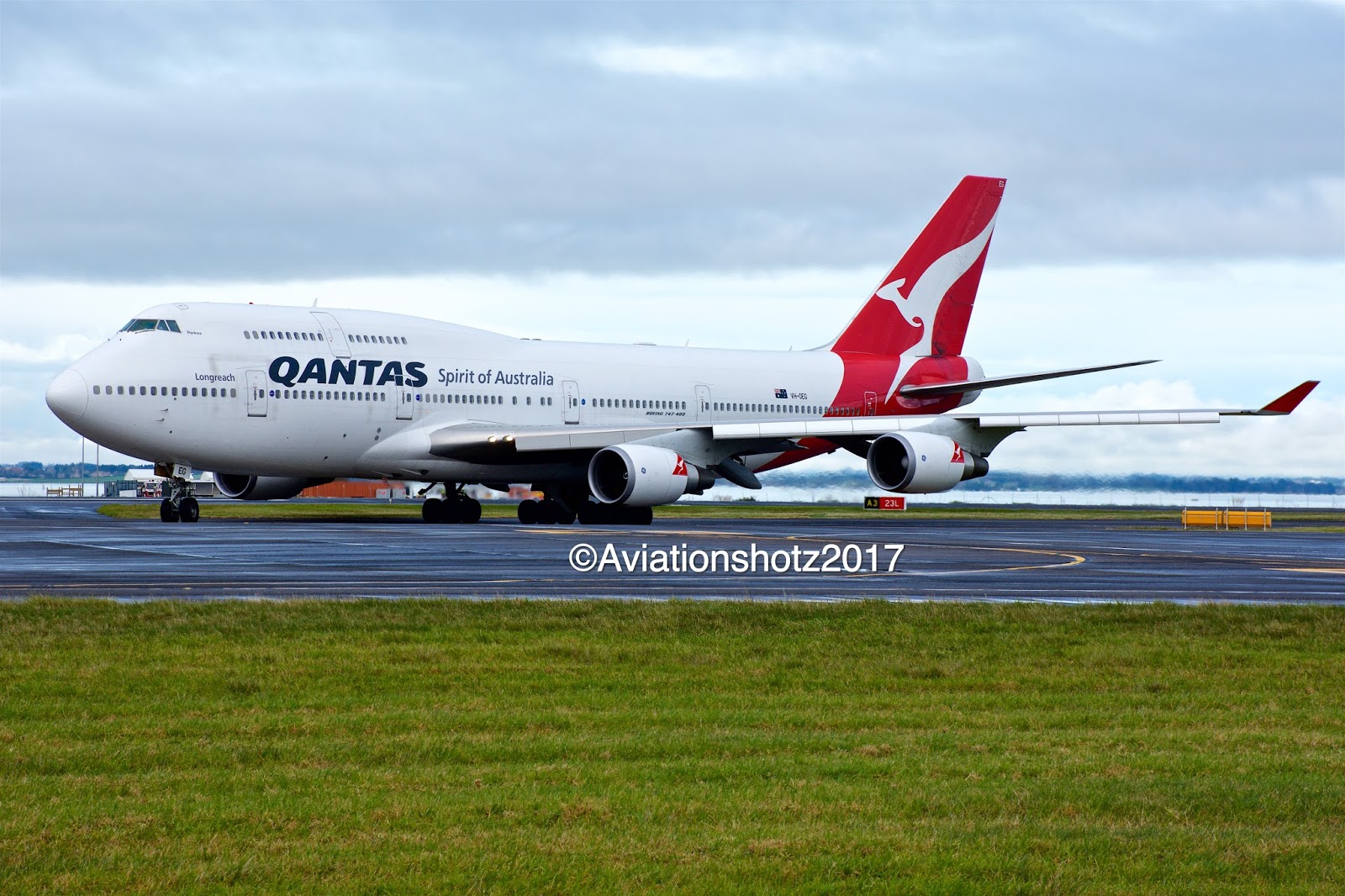 Aviationshotz: Qantas B747-400, VH-OEG