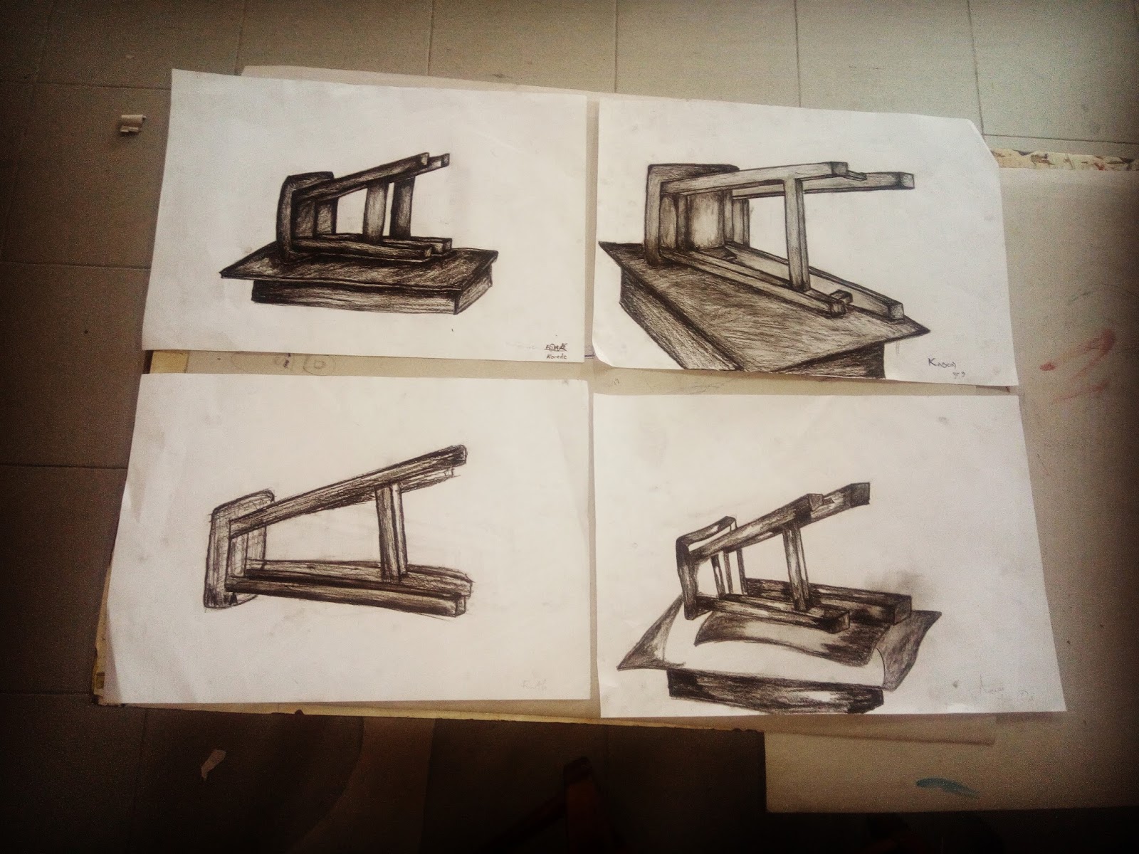 XMABOL KREATIONZ: LEARNING HOW TO DRAW WITH CHARCOAL PENCIL