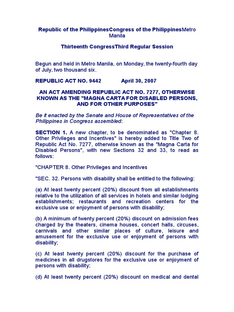 ra 7277 - philippin news collections