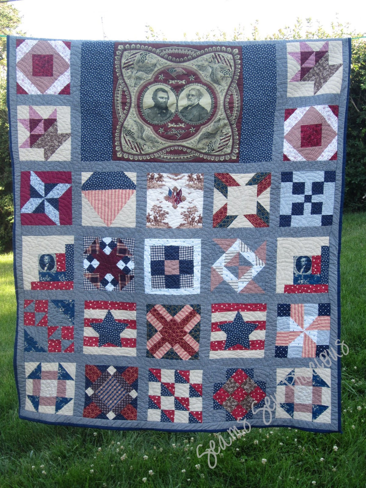 Seams Sew Precious: Dad's Civil War Quilt