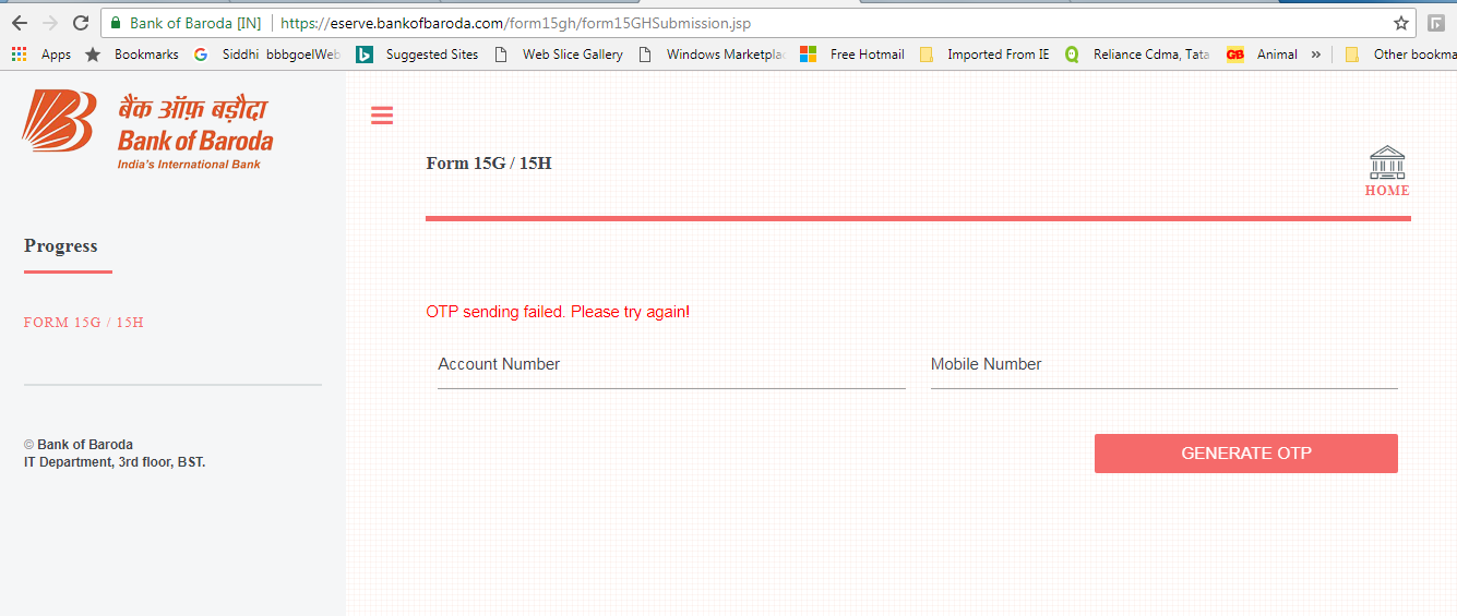 Latest Video and Hot Topics: How to fill Form 15G/H for Bank of Baroda ...