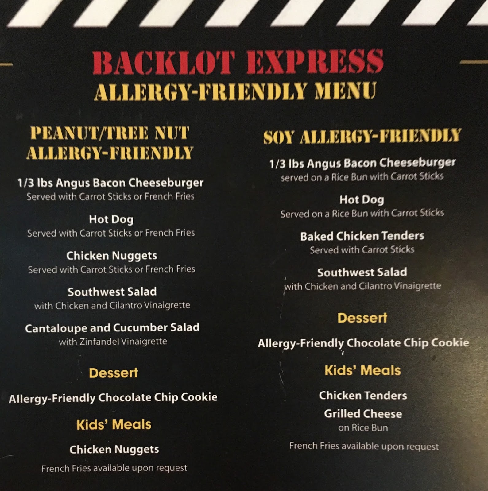 Alexis's Gluten Free Adventures: Backlot Express - Hollywood Studios