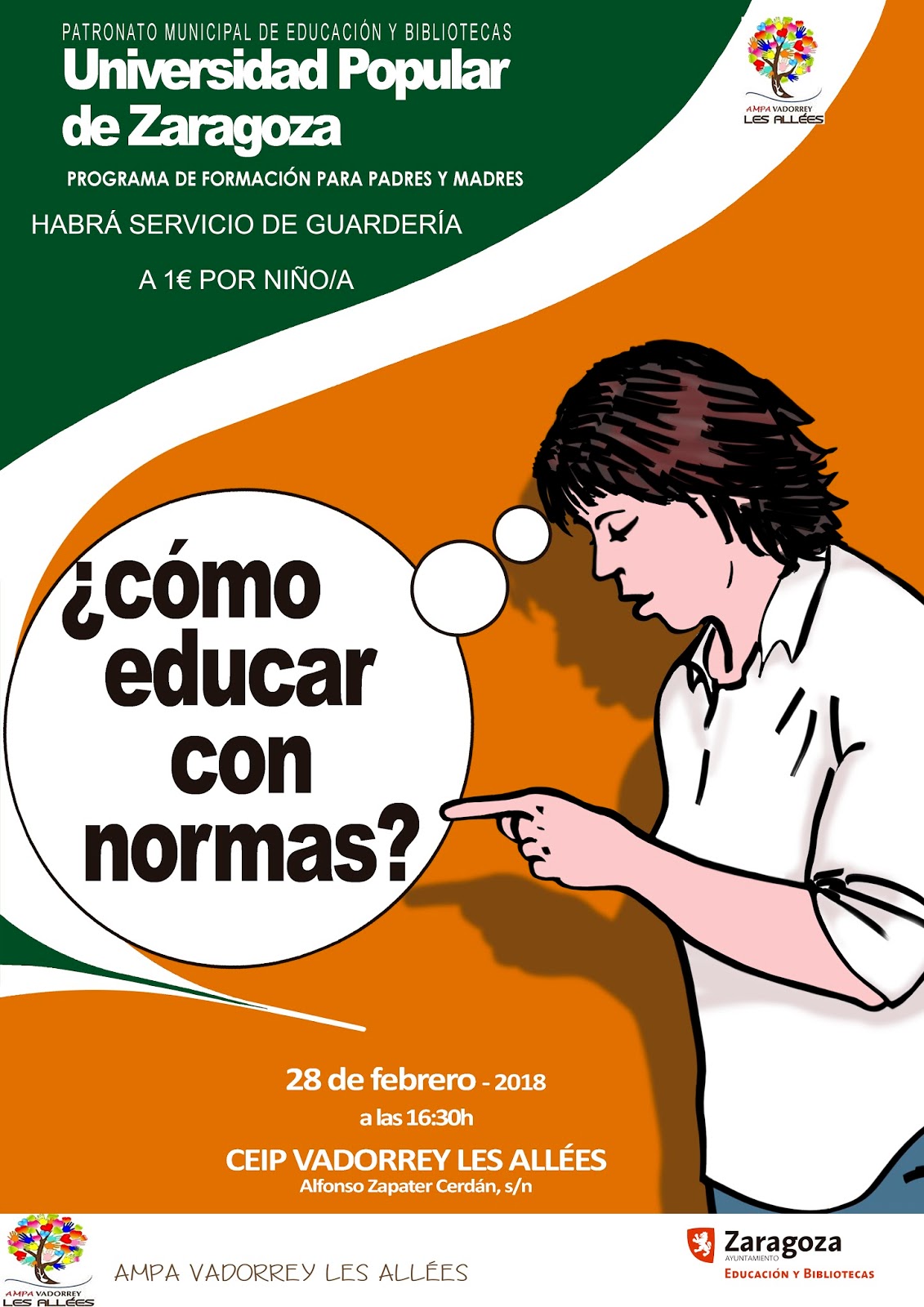 AMPA Vadorrey-Les Allées: Charla Formativa: ¿Cómo educar con normas?