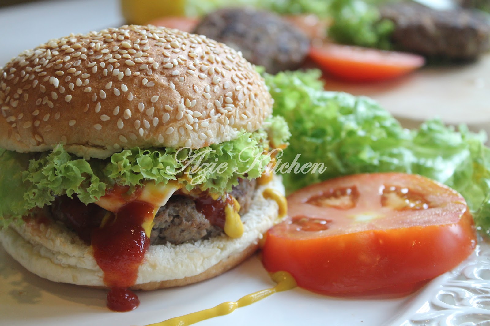 Nur Qaseh Homemade Beef Burger - Azie Kitchen