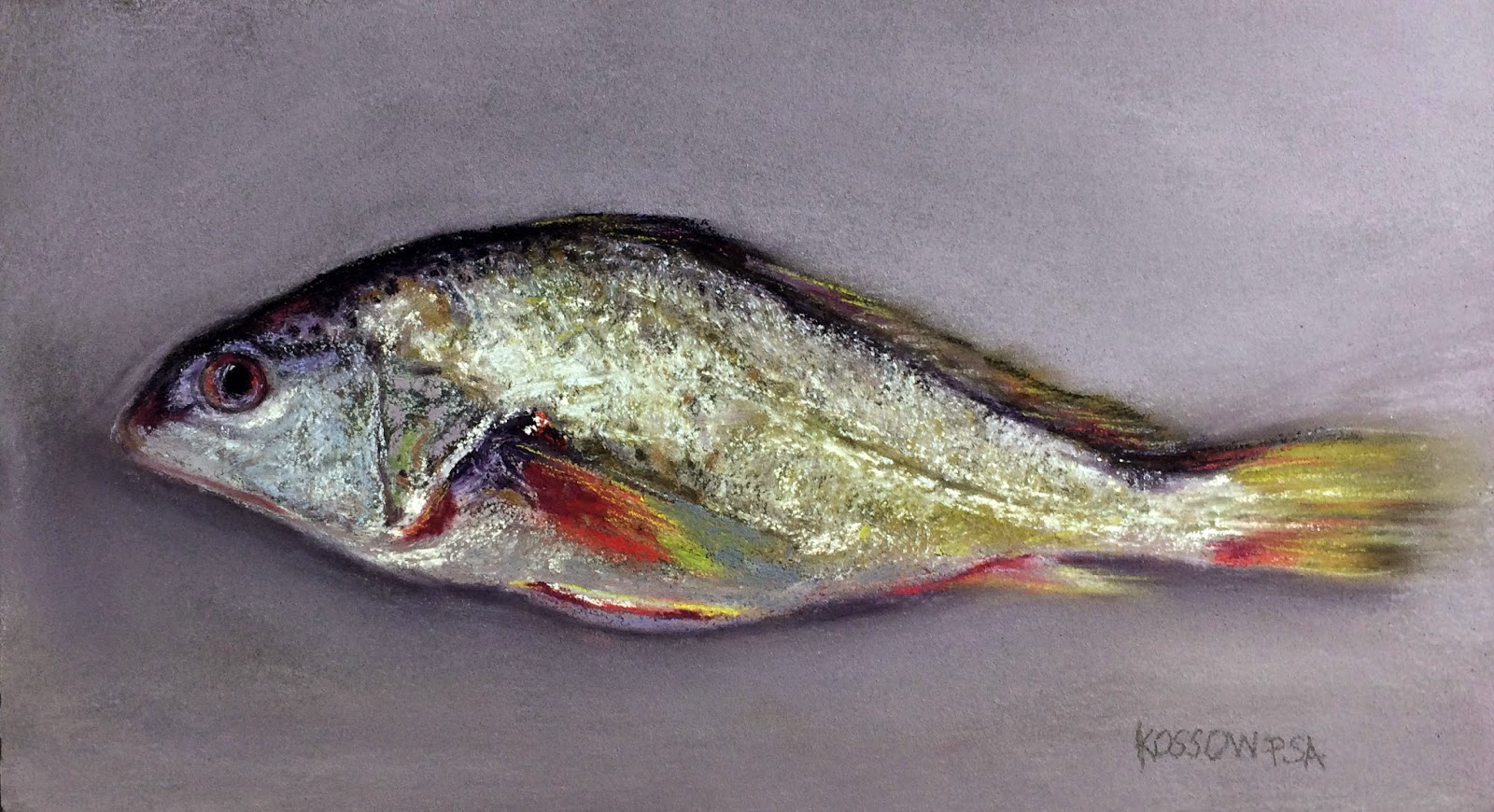 Cristine Kossow / Pastel Paintings: Market Fish