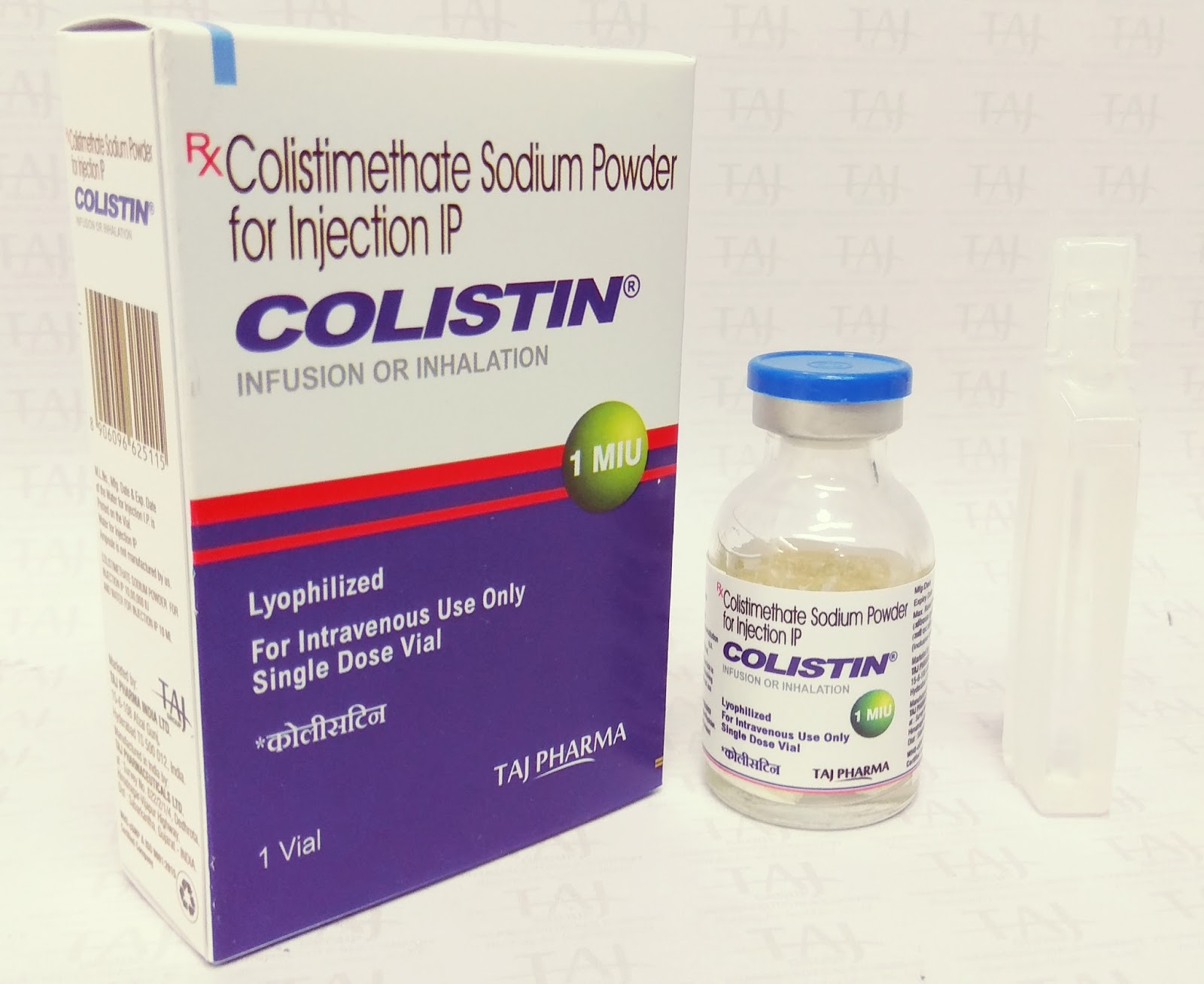 Colistimethate Sodium 1 Million I.U. Powder for Solution for Injection ...