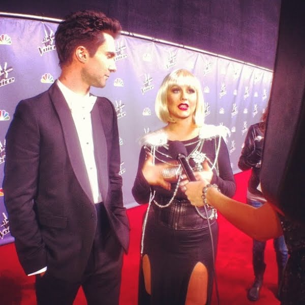 The Voice Season 8's: [PHOTOS] CHRISTINA AGUILERA AND ADAM LEVINE IN ...