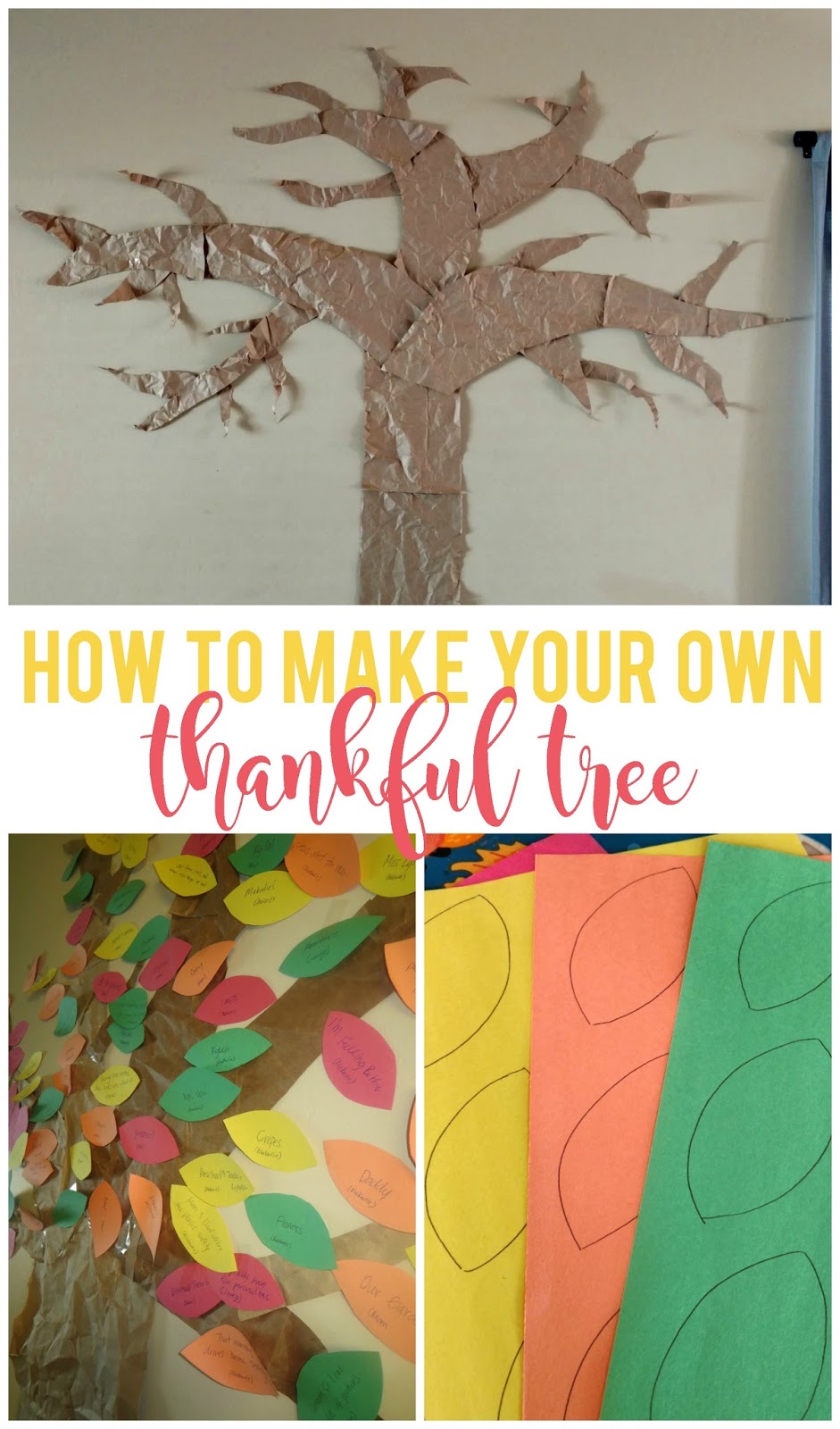 How To Make A Thankful Tree - Sunshine and Munchkins