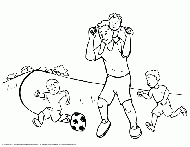 Kids Playing Coloring Coloring Pages