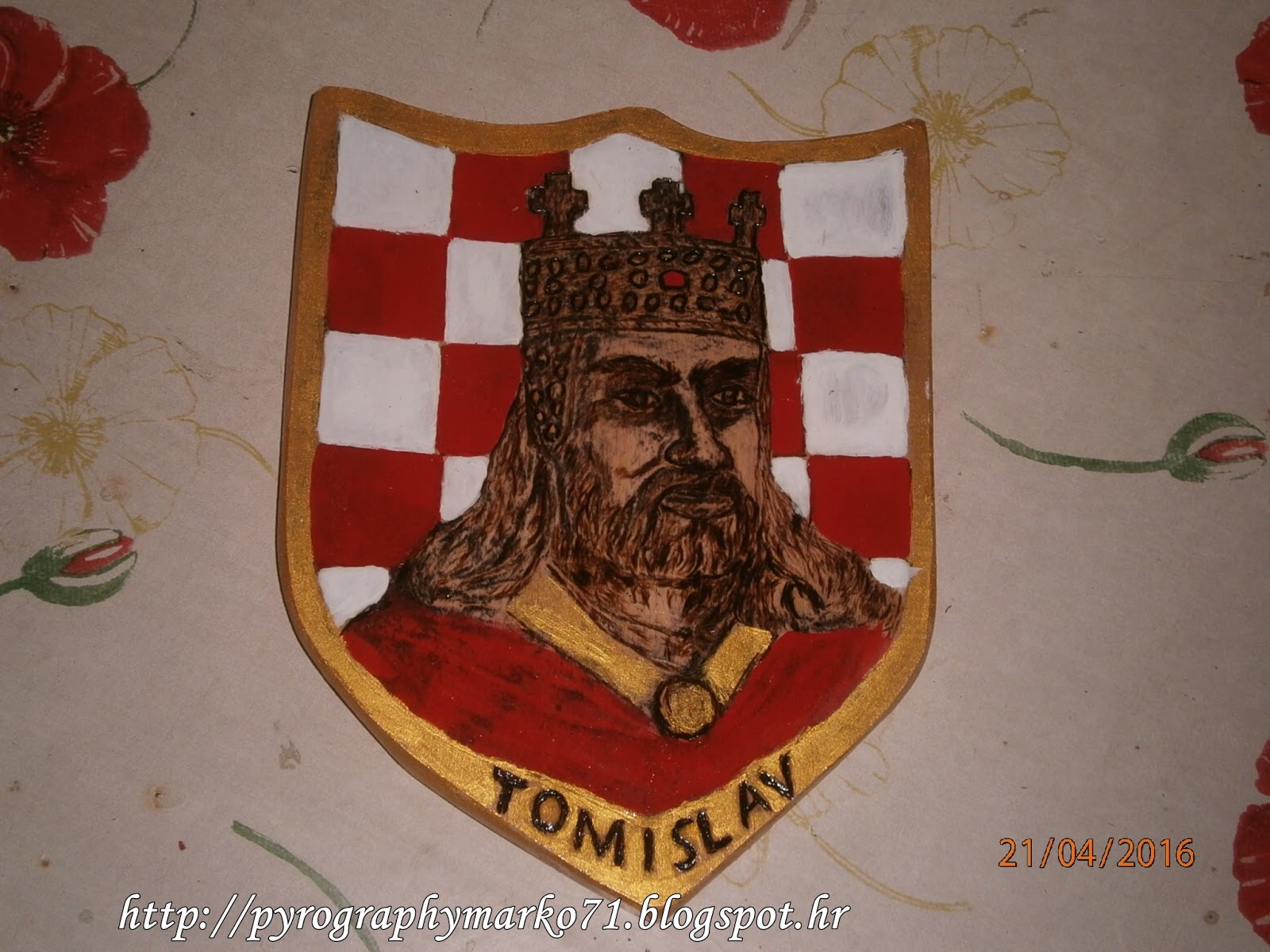 Pyrography by marko71.: KRALJ TOMISLAV