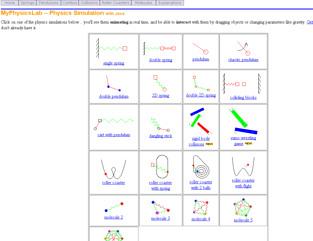Educational Technology Guy: MyPhysicsLab - Free Physics Simulations