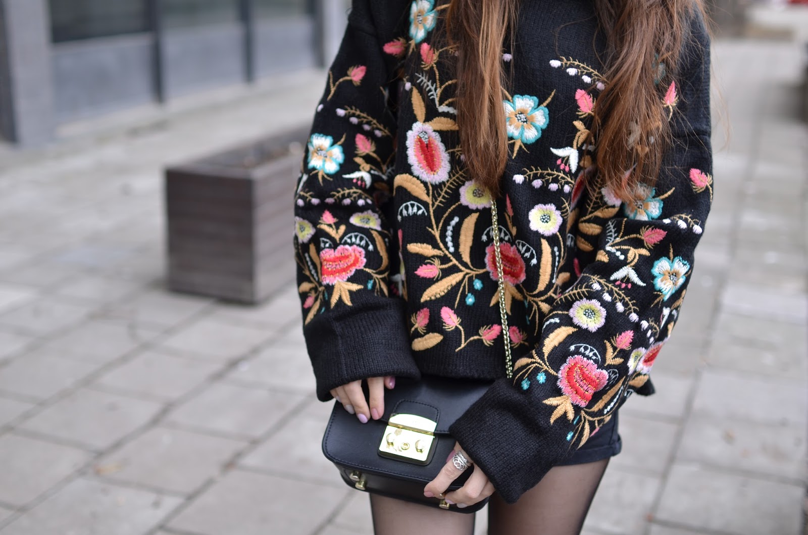 Spring style Floral Embroidered Sweater - Fashionmylegs : The tights ...