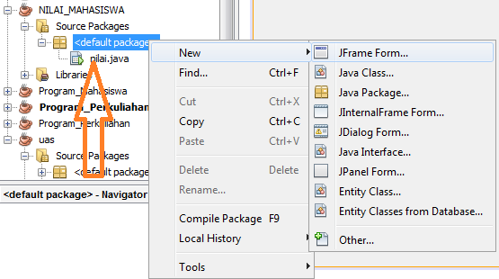 algoritma: Menghitung Nilai Akhir Mahasiswa Dengan Java Netbeans