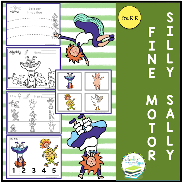 SILLY SALLY FINE MOTOR FREE ~ Book Units by Lynn