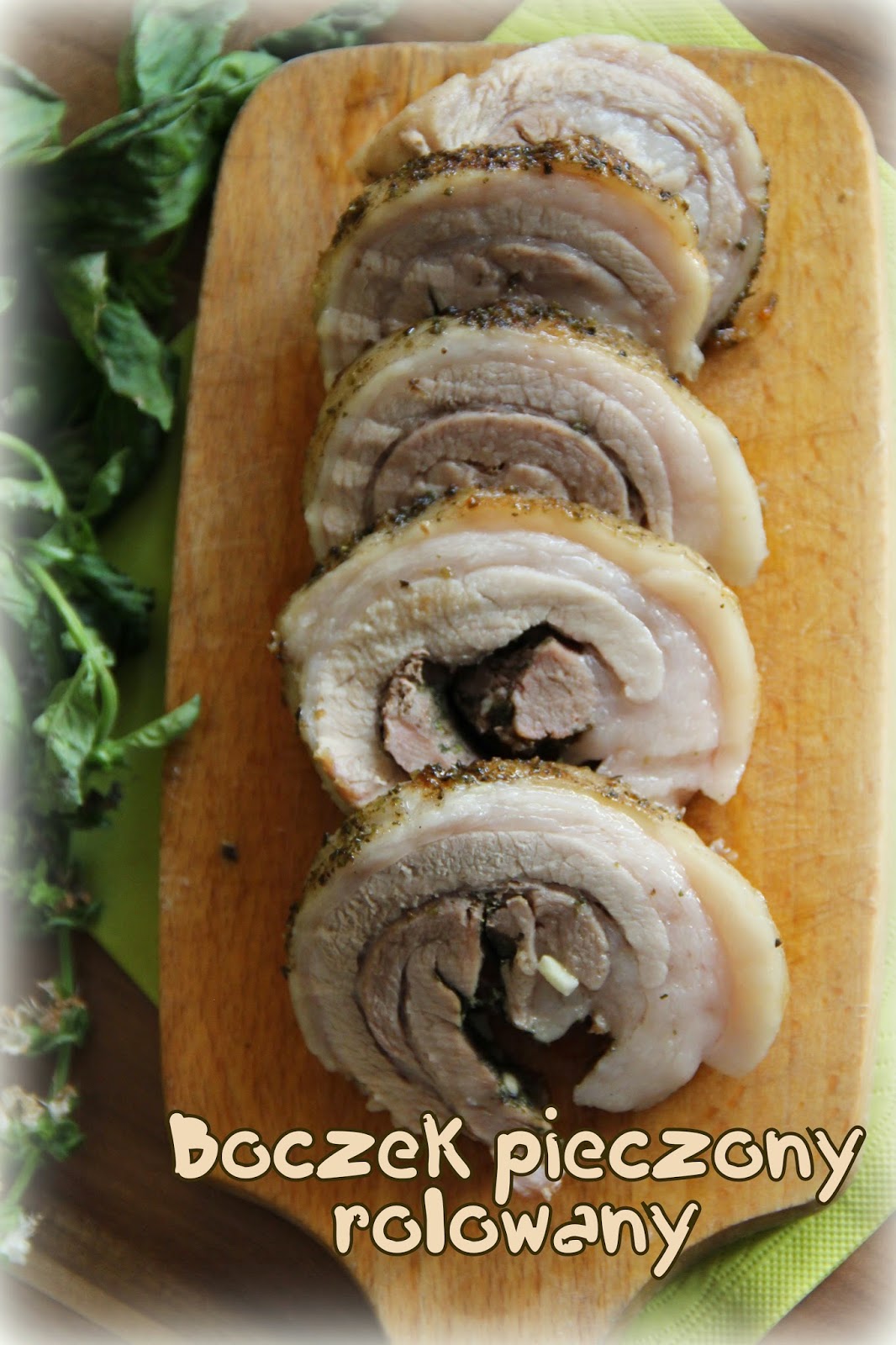ugotowac.blogspot.com: Boczek pieczony rolowany