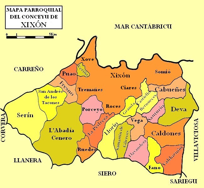 Parroquies d'Asturies: Xixón