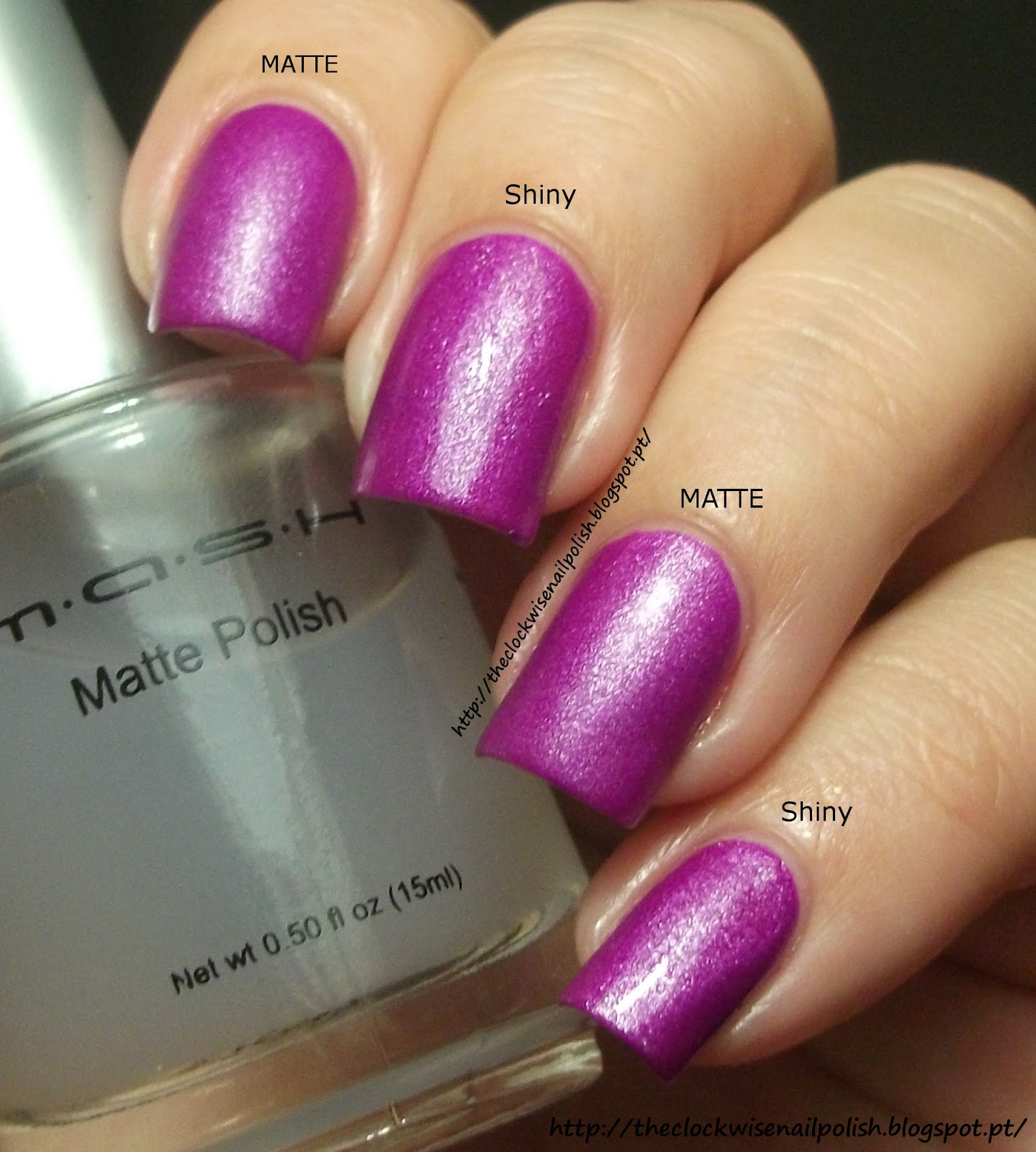 The Clockwise Nail Polish: Review: MASH Matte Polish Top Coat
