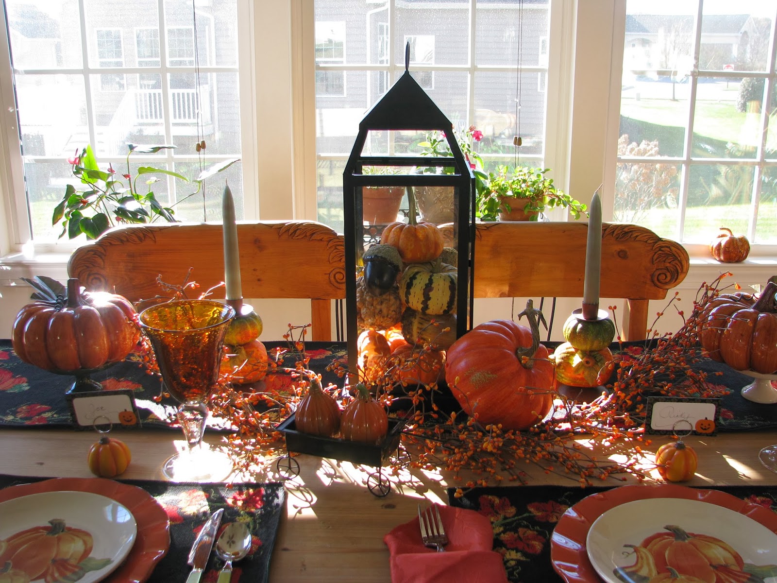 Designs by Pinky: ~~~Pumpkin Table for 2!!!~~~