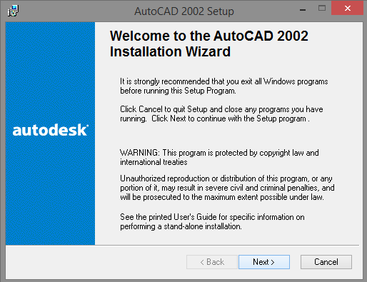 Langkah - langkah menginstall AutoCAD 2002 ~ Noval Parinussa's Blog