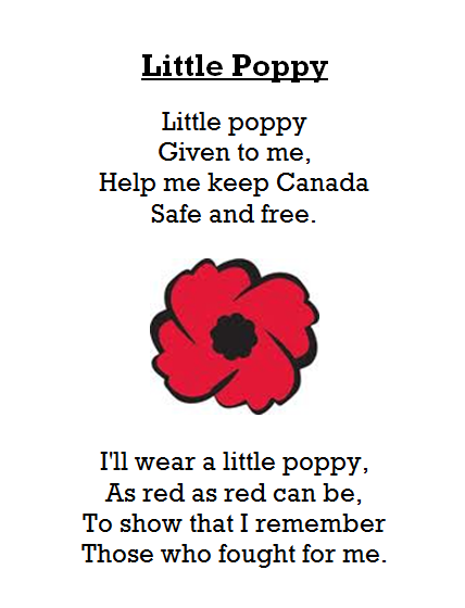 Adventures in Room 210: Spelling Poem #10: Little Poppy