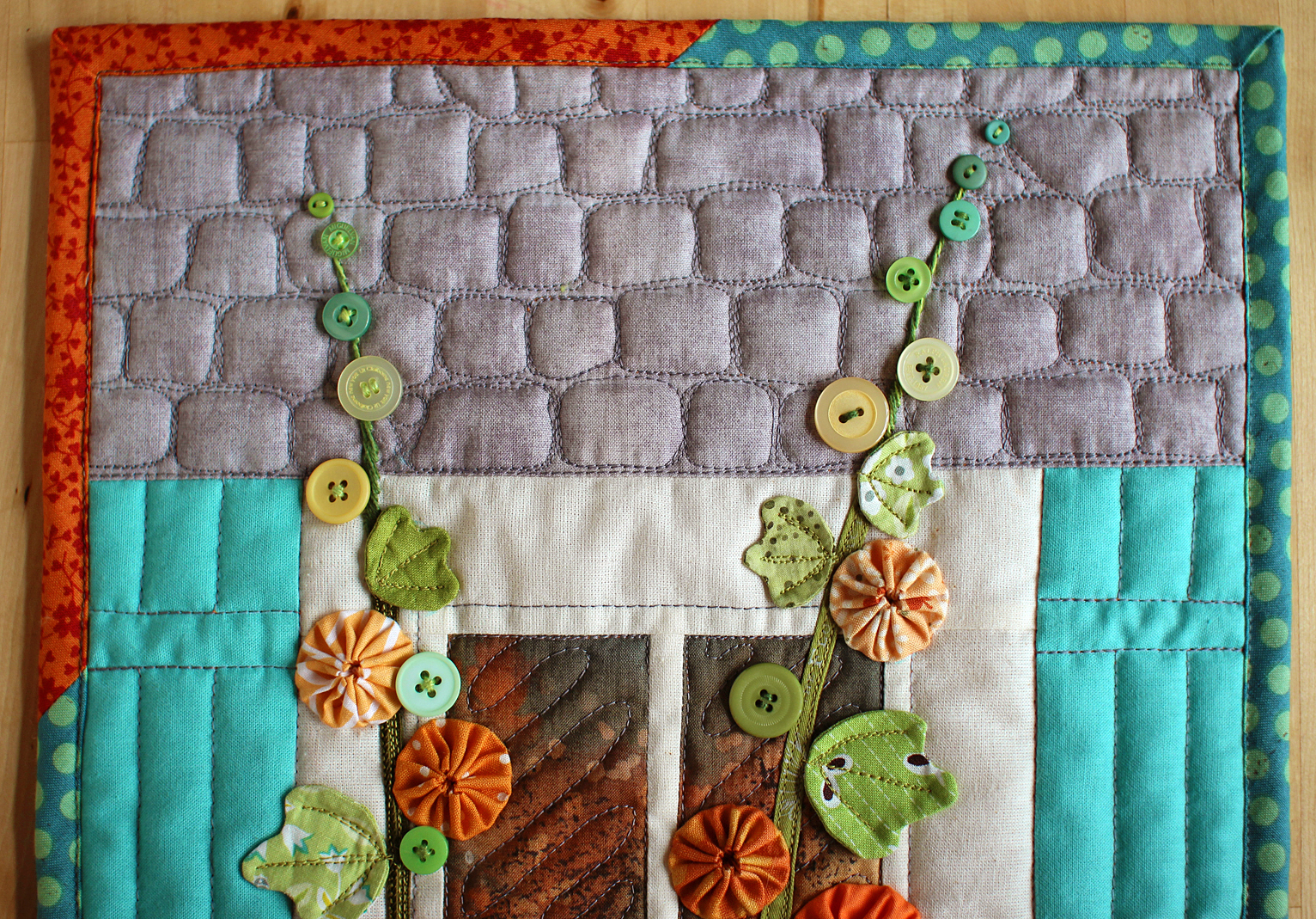 PatchworkPottery: Hollyhocks