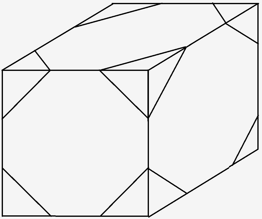 Poliedros de Canudos: O Cubo Truncado