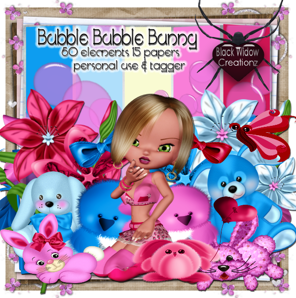 Black Widow Creationz: Bubble Bubble Bunny