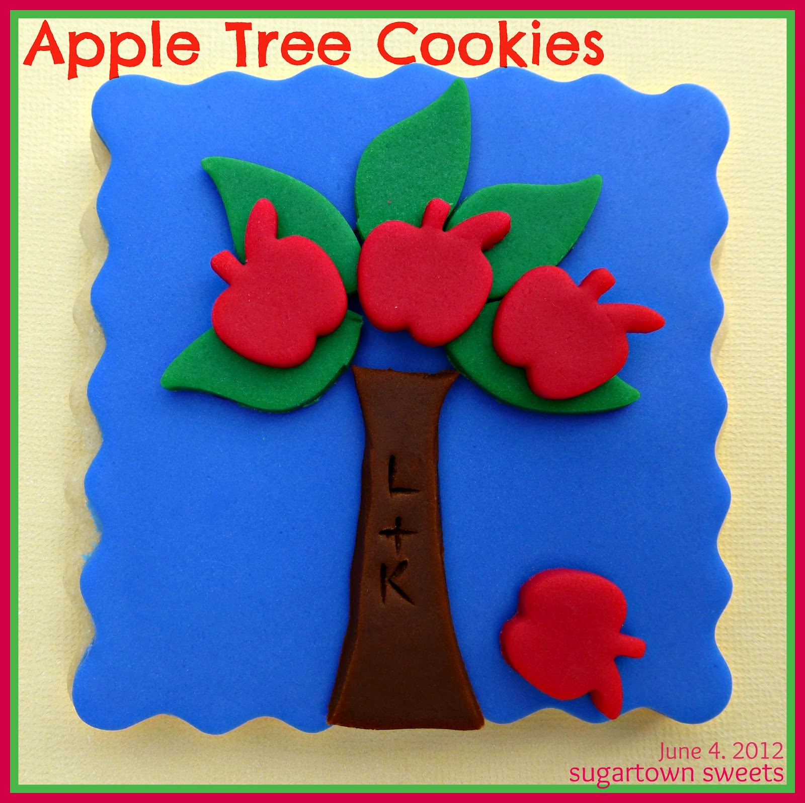 Sugartown Sweets: Apple Tree Cookies!
