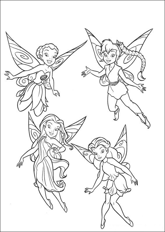 Dibujos de Tinkerbell para Pintar, parte 3 - IMÁGENES PARA WHATSAPP ® y ...
