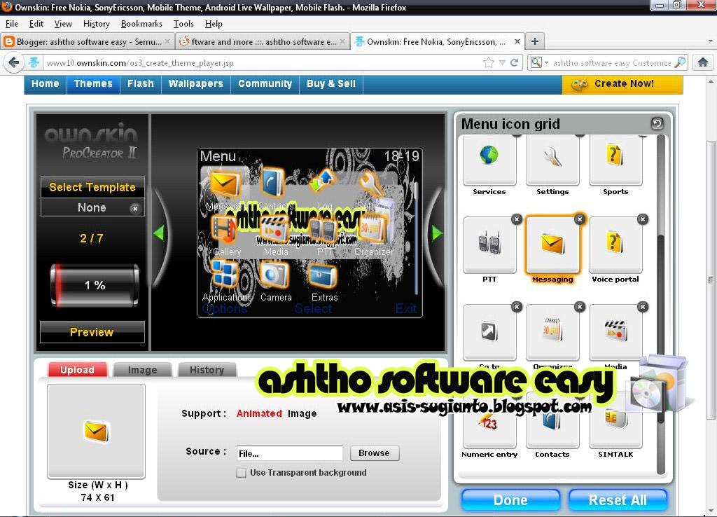 Membuat Thema HP secara online dan offline