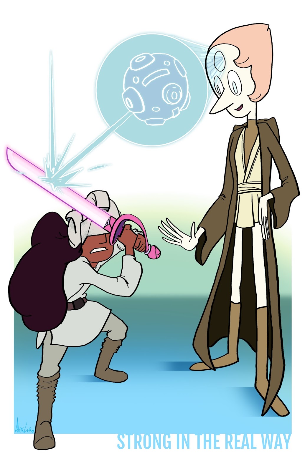 ALEX LUKO: Steven Universe/Star Wars fan art
