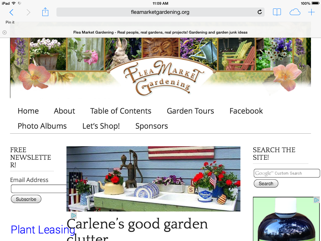 My Garden "Clutter" Is Featured on Flea Market Gardening! - Organized ...