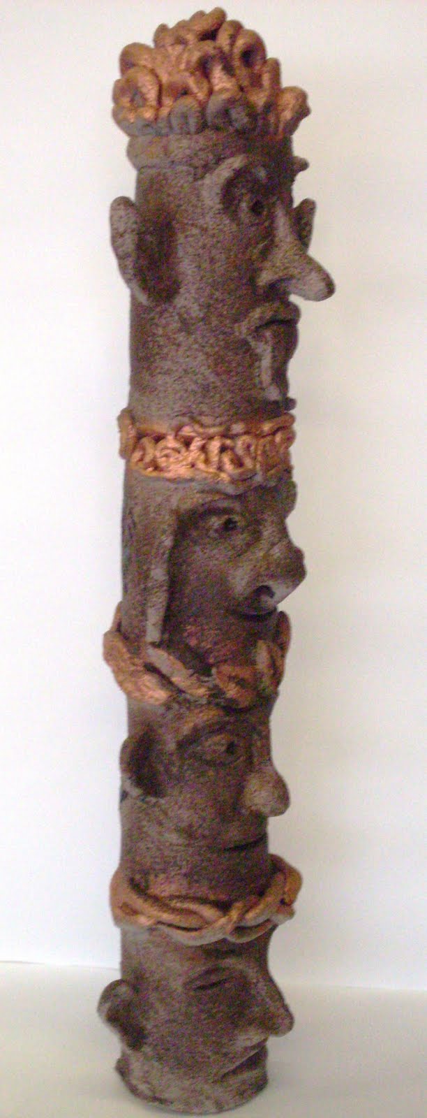 My art work and photography: A clay totem pole