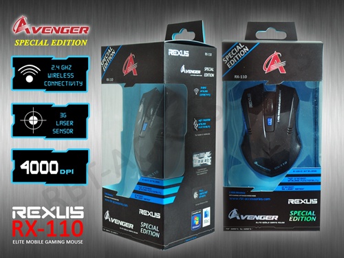 DEETHOVEN-SHOP: MOUSE WIRELESS REXUS RX110 AVENGER