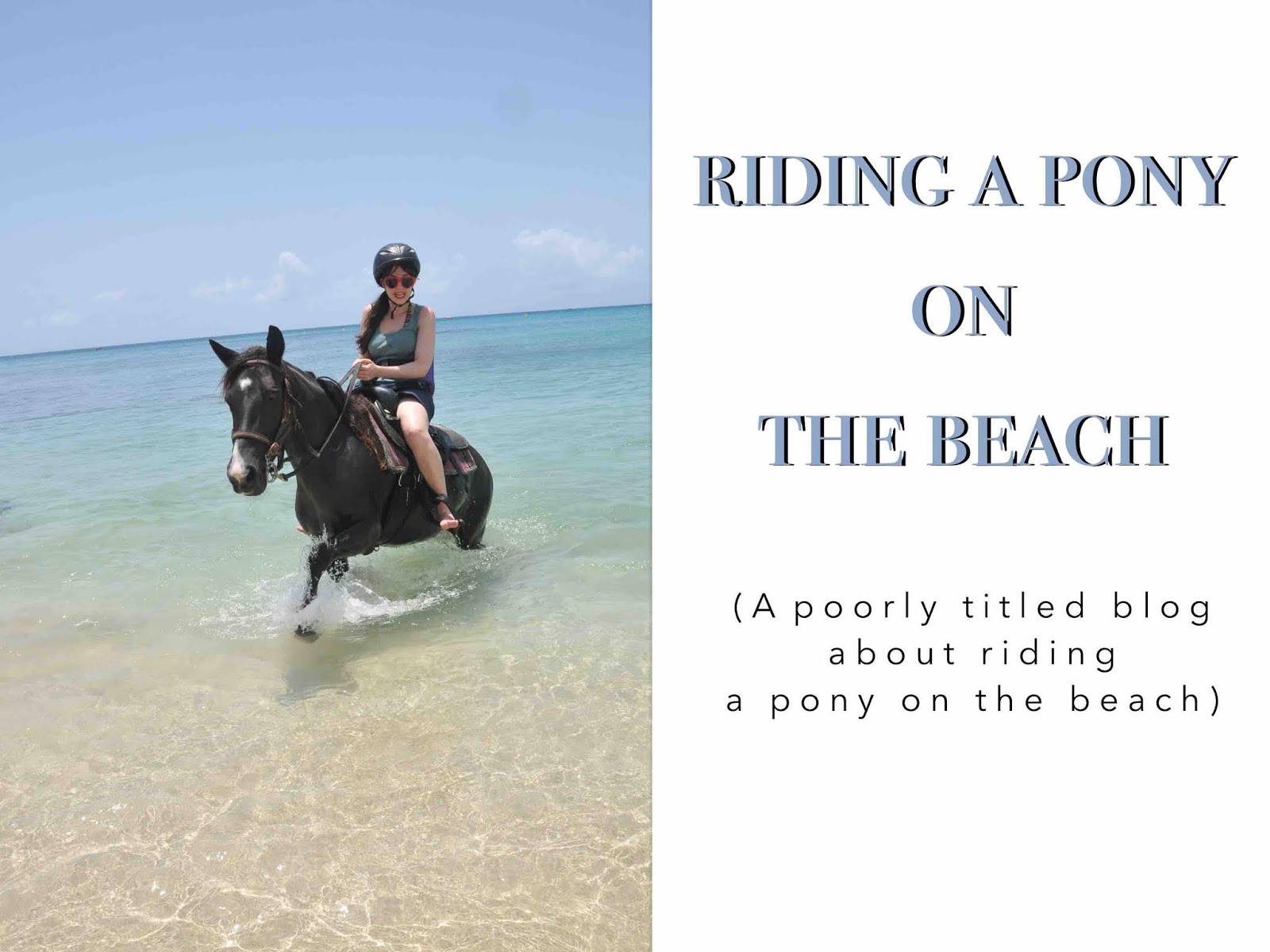 Riding a Pony on the Beach in St. Maarten: A poorly named blog about ...