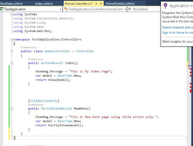ChildActionOnly using PartialViewResult. in Asp.Net MVC - MVC Arena ...