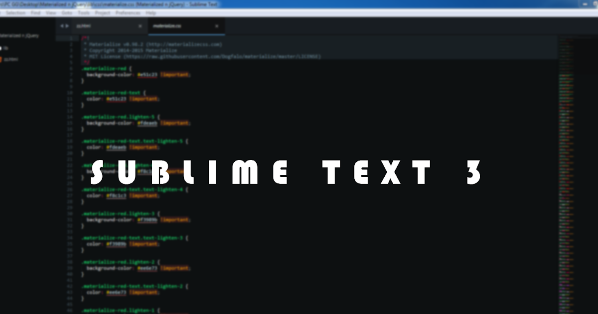 Sublime Text 3 + Patch