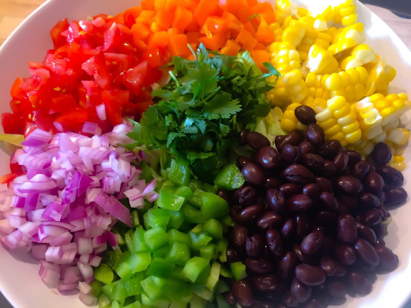 La Fabrique Gourmande: Salade Tex- Mex au Poulet Vinaigrette d’Avocat