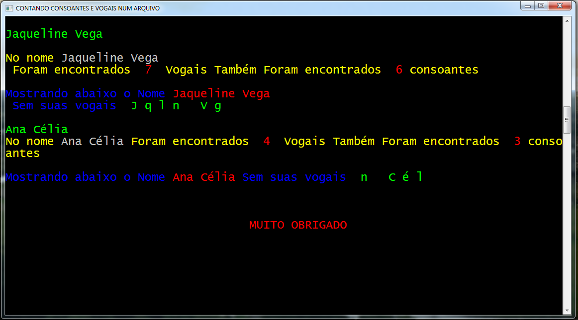 Samuel Lima - Programador C/C++ : Contando Consoantes e Vogais num Arquivo