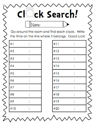 Mr. First Grade: Telling Time Freebie!