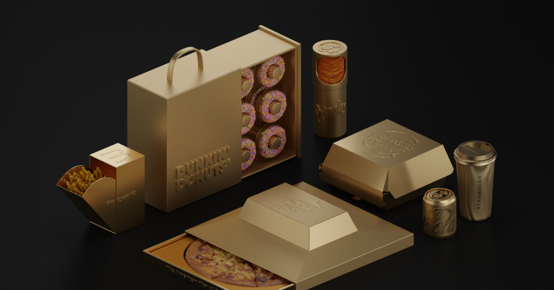Golden packaging concept on Packaging of the World - Creative Package ...