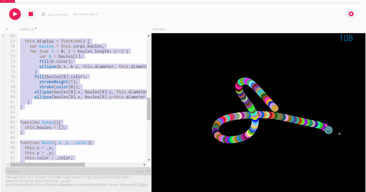 Smag0: Code slither.io pour P5js