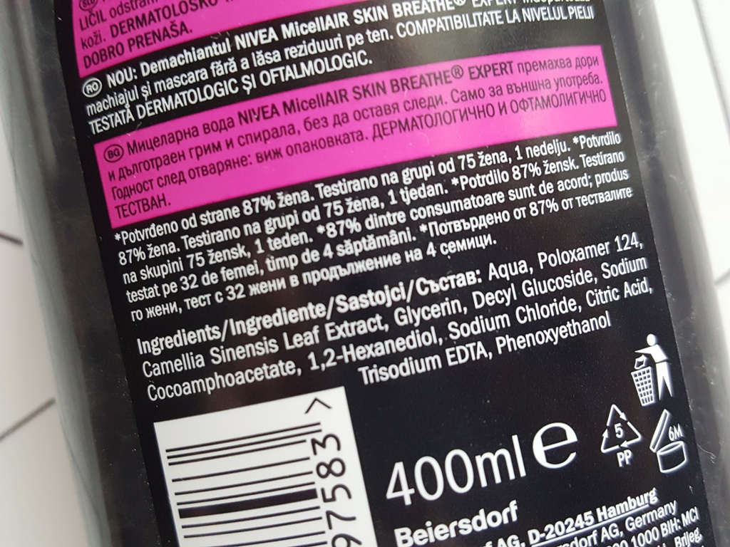 Lipstick's blade: Nivea MicellAIR Skin Breathe Expert micelarna otopina ...