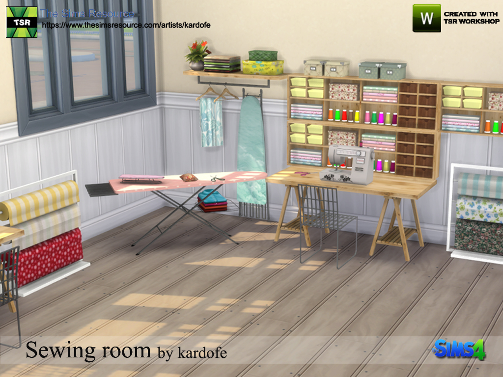 kardofe Creaciones Sims: SEWING ROOM