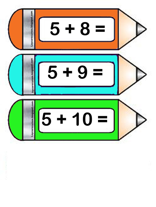 RECURSOS DE EDUCACIÓN INFANTIL: SUMAS 5