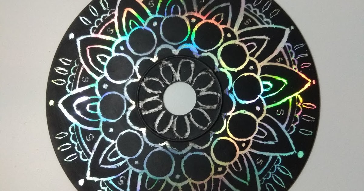 Creando Mandalas con CDs : Mandalas con CDs esgrafiados