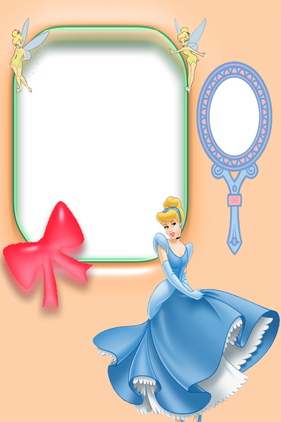 Disney Princess All Together and Alone. Free Printable Photo Frames ...