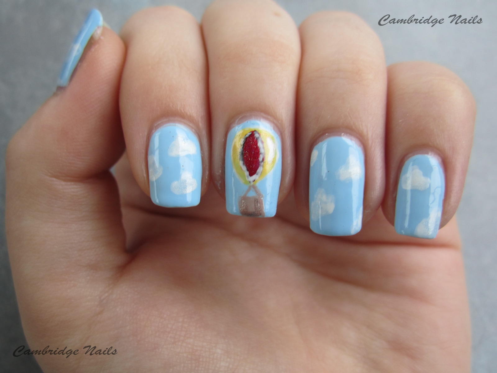 Cambridge Nails: Hot Air Balloon